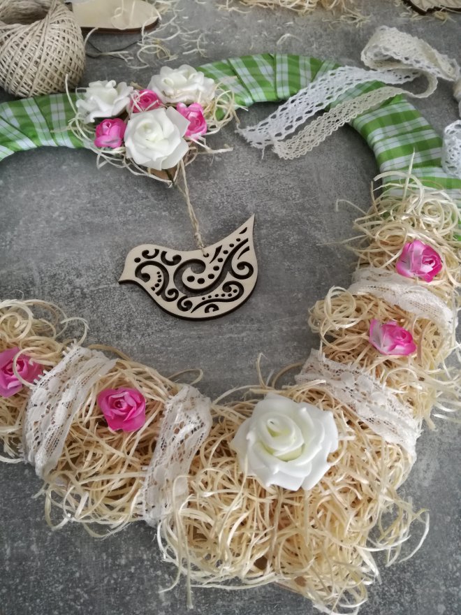 Jarná dekorácia na dvere - fotopostup / MS_art / SAShE.sk