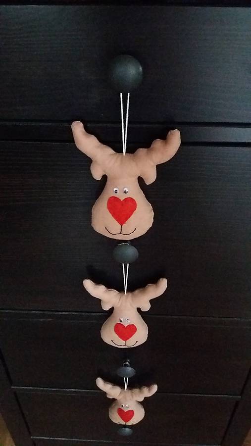 Vianočné ozdoby - Sob Rudolf / Nikoletatelier - SAShE.sk