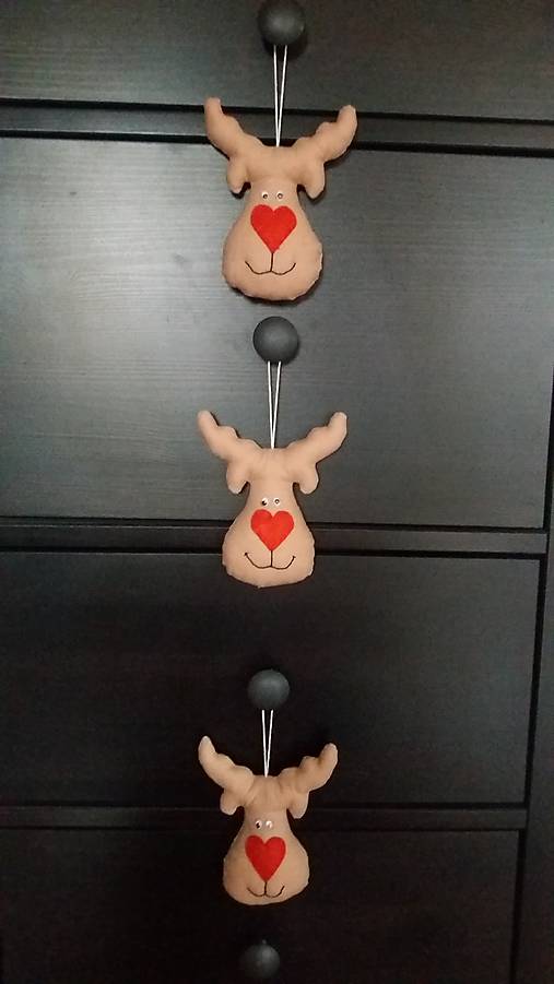 Vianočné ozdoby - Sob Rudolf / Nikoletatelier - SAShE.sk