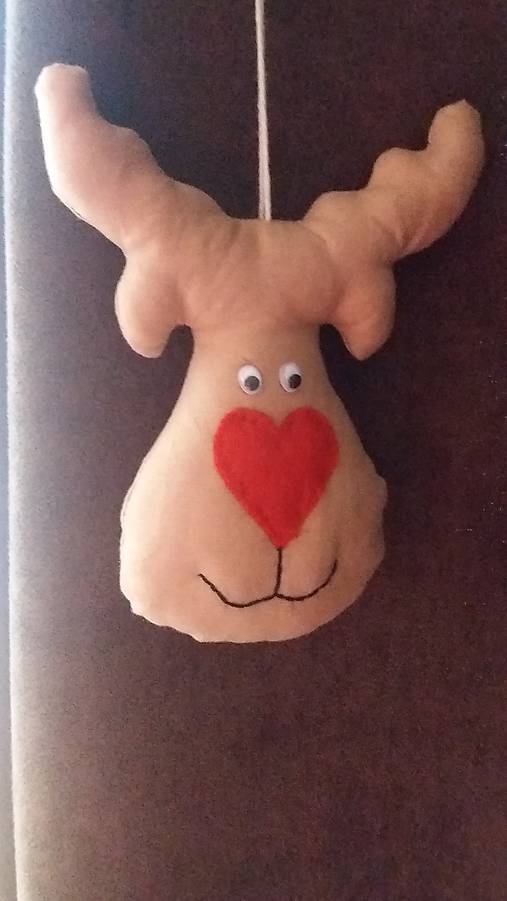 Vianočné ozdoby - Sob Rudolf / Nikoletatelier - SAShE.sk