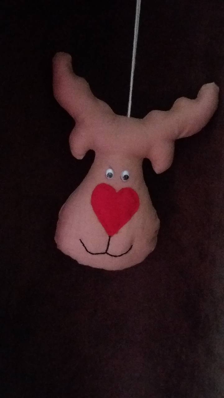 Vianočné ozdoby - Sob Rudolf / Nikoletatelier - SAShE.sk