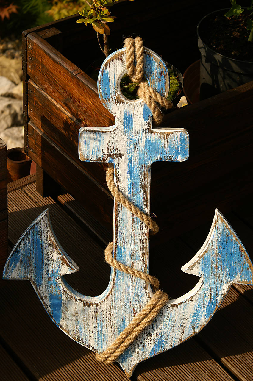 Drevená kotva - veliká / anyone - SAShE.sk