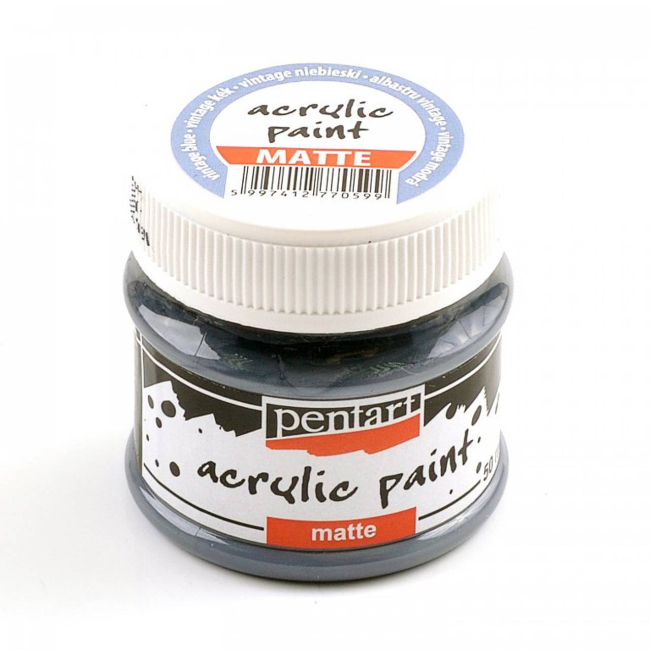 Akrylová farba matná-vintage modrá / Hobyt - SAShE.sk