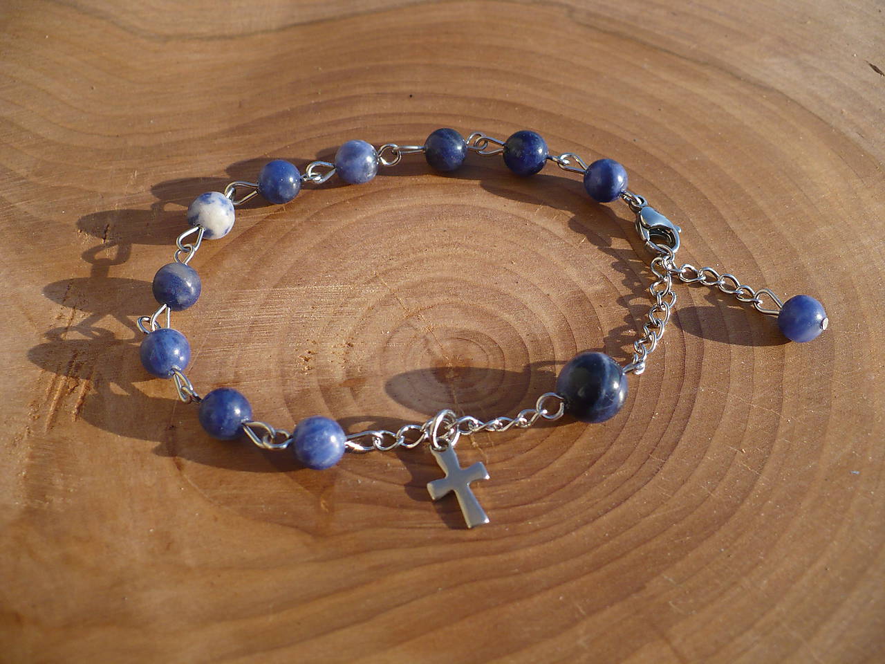 Ruženec na ruku zo Sodalitu a komponentov z chirurgickej ocele ...