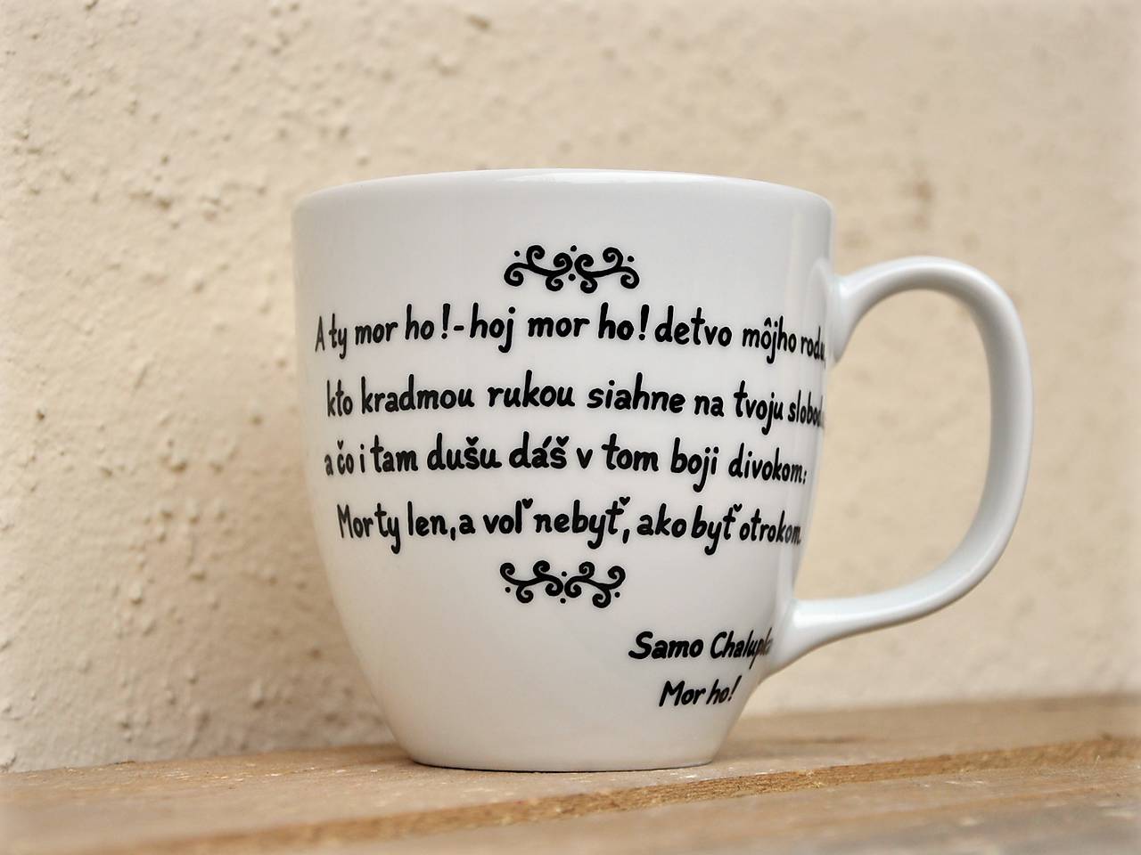 Maľované hrnčeky - Slovenská poézia (Samo Chalupka: Mor ho!) / chalupka ...