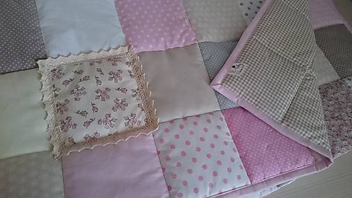 Patchwork deka - vintage Michaela / Predajnicka - SAShE.sk