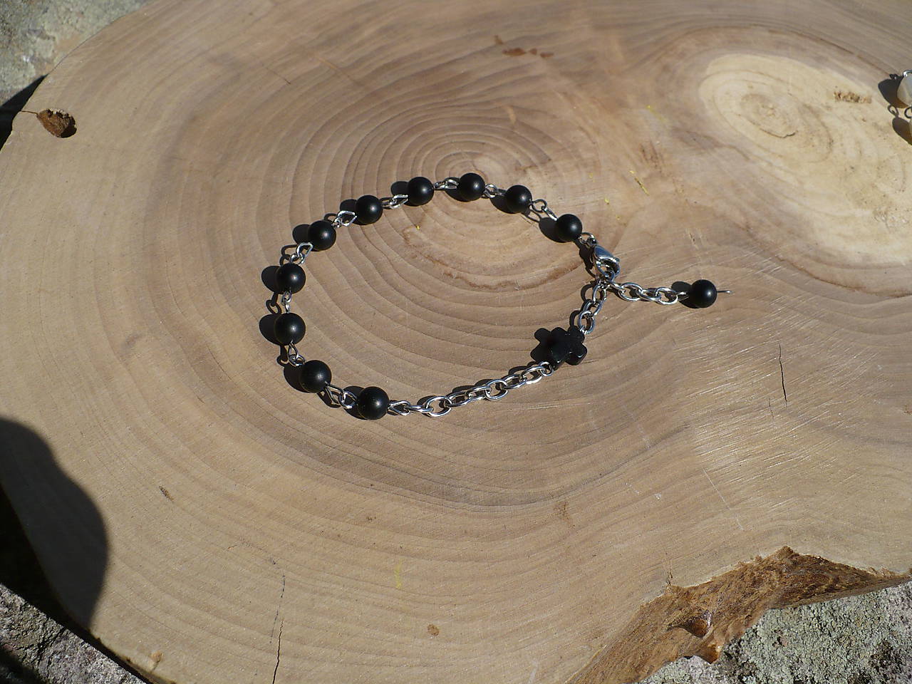 Ruženec na ruku z Onyxu matného-chirurgická oceľ / DoTishop - SAShE.sk