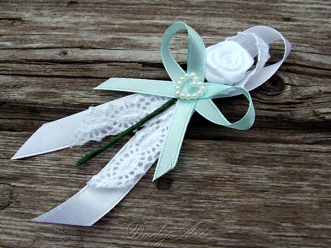 Svadobné pierko - MENTOLKA ruža / Dadyart - SAShE.sk - Handmade ...