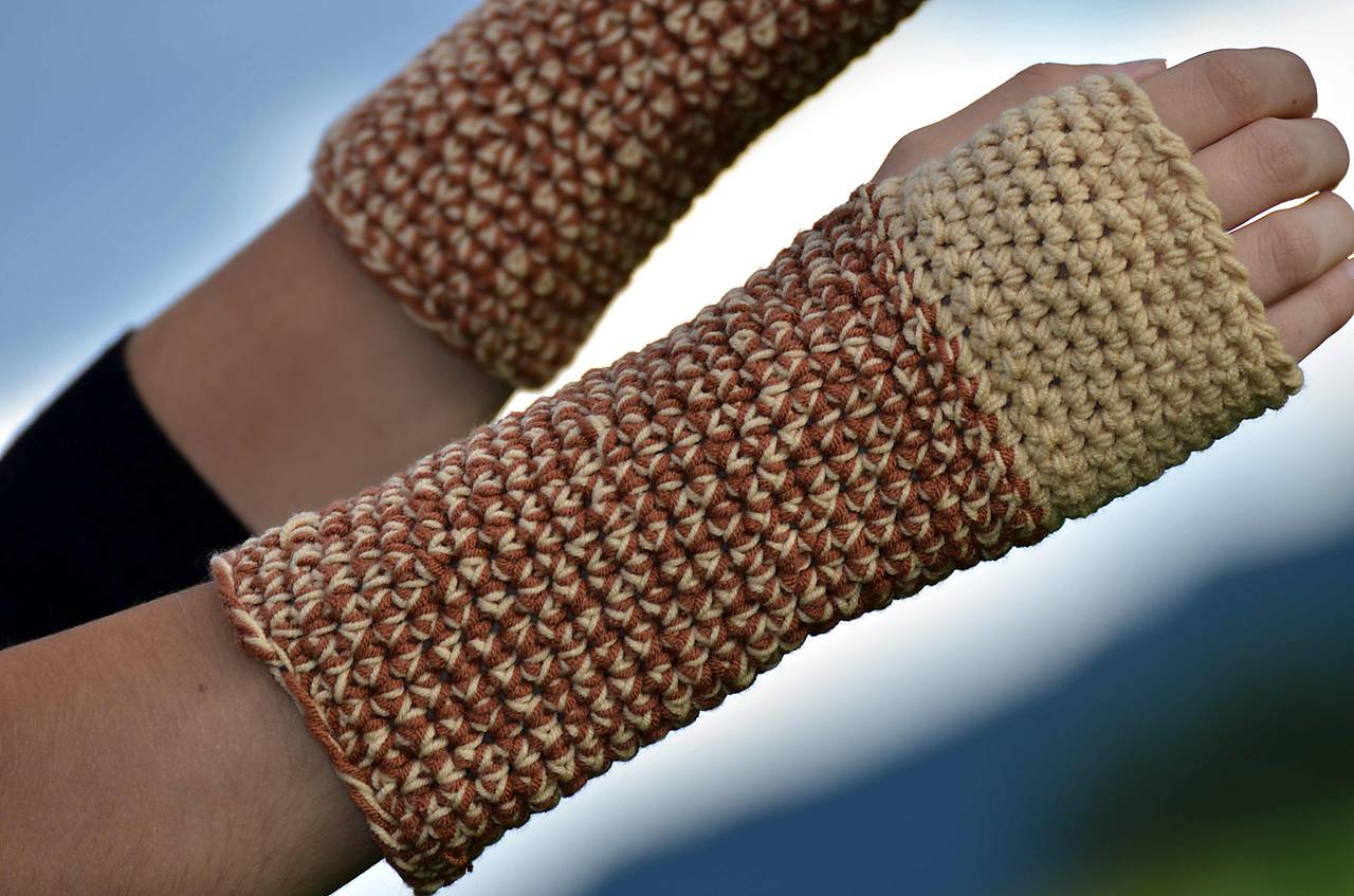 Rukavice VII... Háčkované návleky / lenamo - SAShE.sk