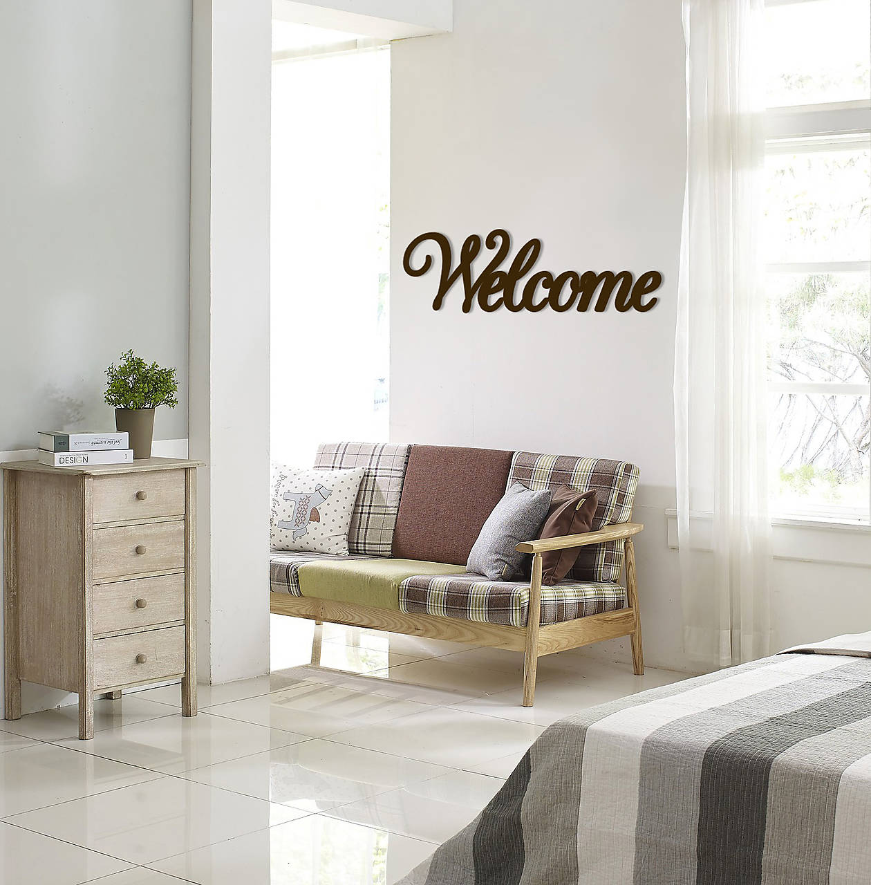 Nápis na stenu Welcome / 3dshop - SAShE.sk
