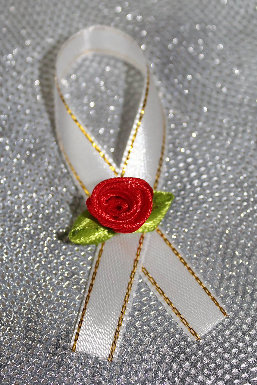 Svadobné pierko červené zlato / LillyDecor - SAShE.sk