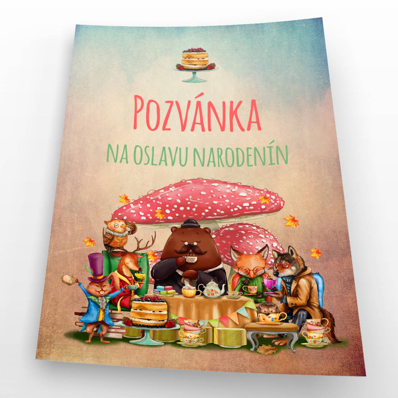 OSLAVA NARODENÍN pozvánka / SarkaBrezanyova - SAShE.sk