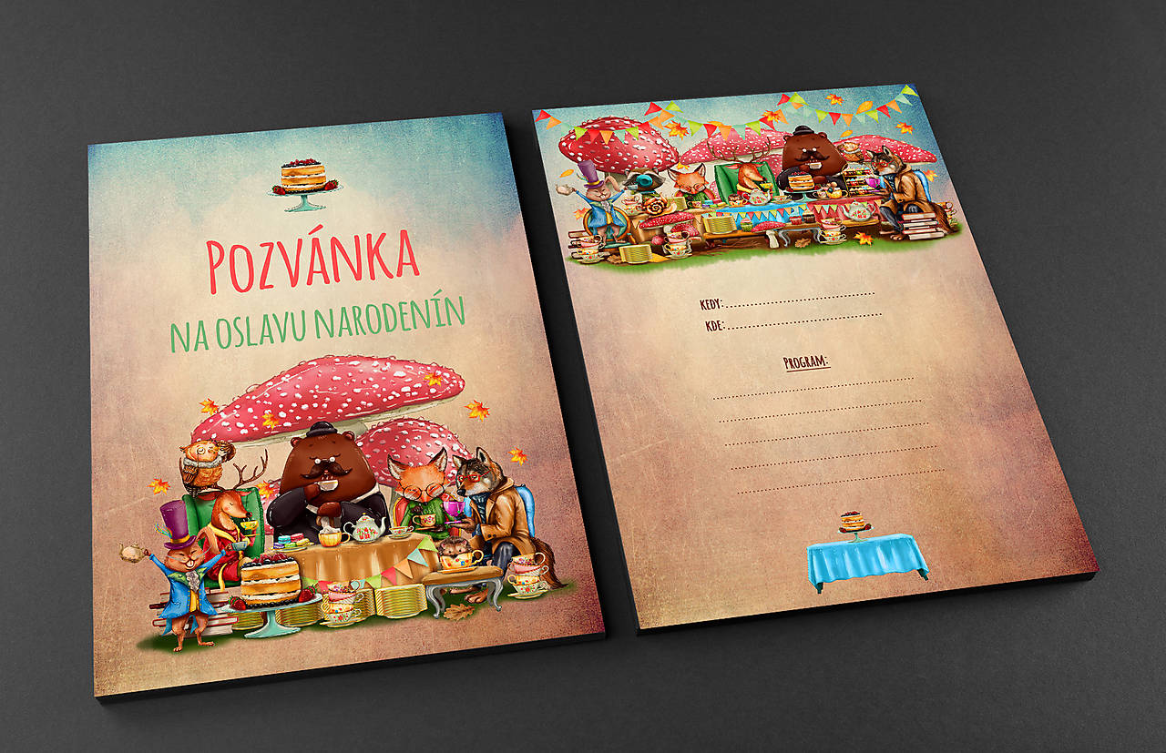 OSLAVA NARODENÍN pozvánka / SarkaBrezanyova - SAShE.sk