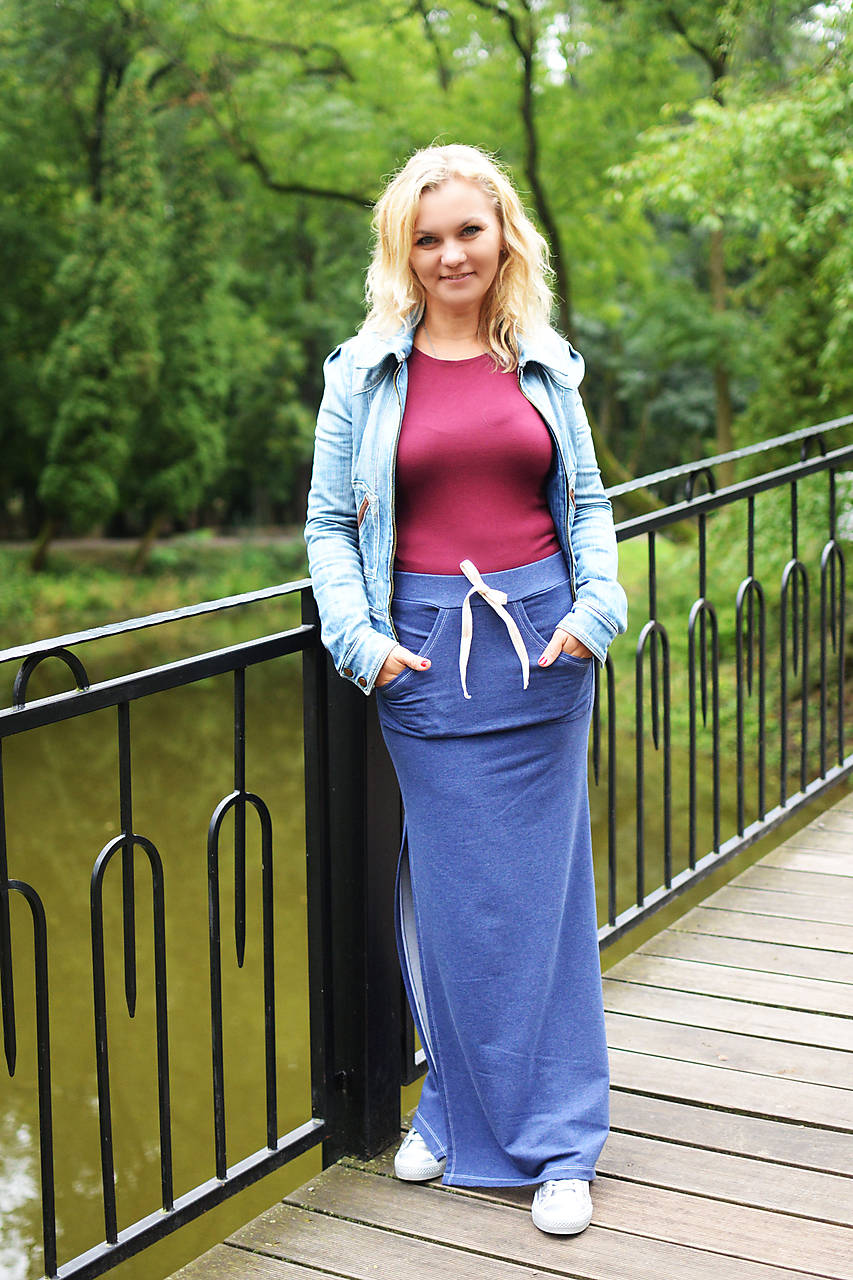 Maxi tepláková sukňa s vreckami / Fairy-land - SAShE.sk