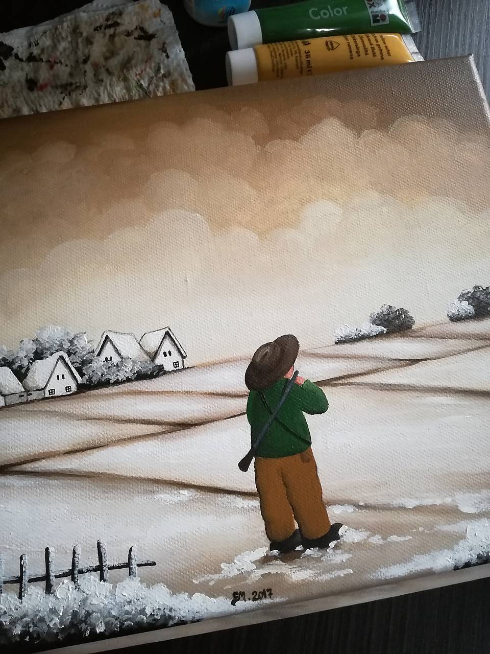 Zimné rozprávky - Poľovník / MS_art - SAShE.sk