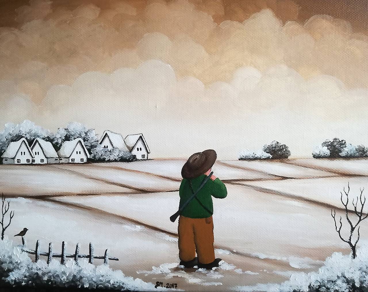 Zimné rozprávky - Poľovník / MS_art - SAShE.sk