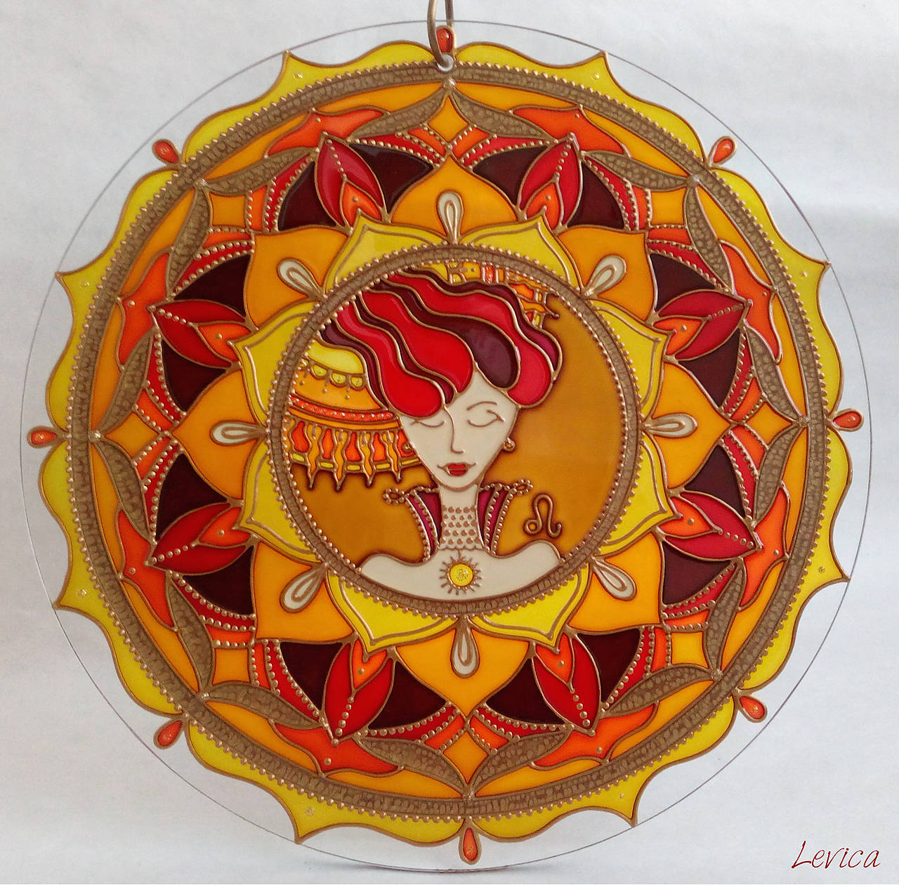 Mandala LEV-LEO ( Z kolekcie "ZODIAC" Mandaly podľa znamenia) / LEVICA ...