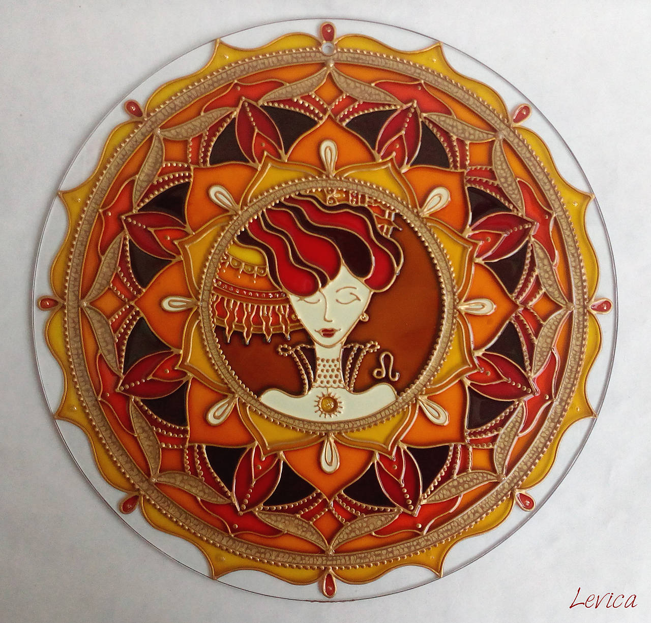 Mandala LEV-LEO ( Z kolekcie "ZODIAC" Mandaly podľa znamenia) / LEVICA ...