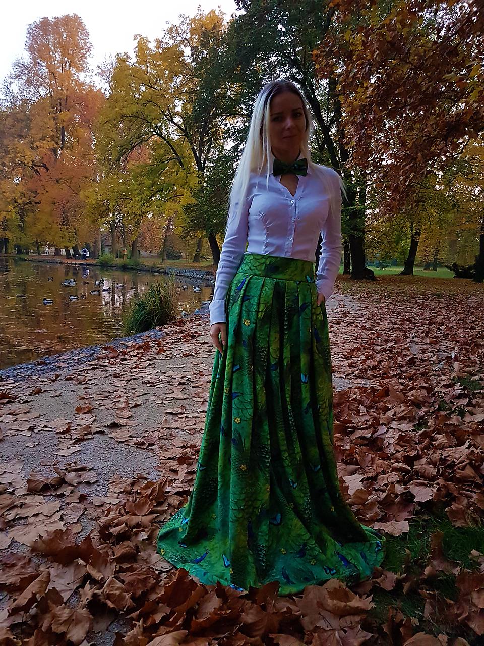 Maxi sukňa pávy ♥ / Lady_M_Fashion - SAShE.sk