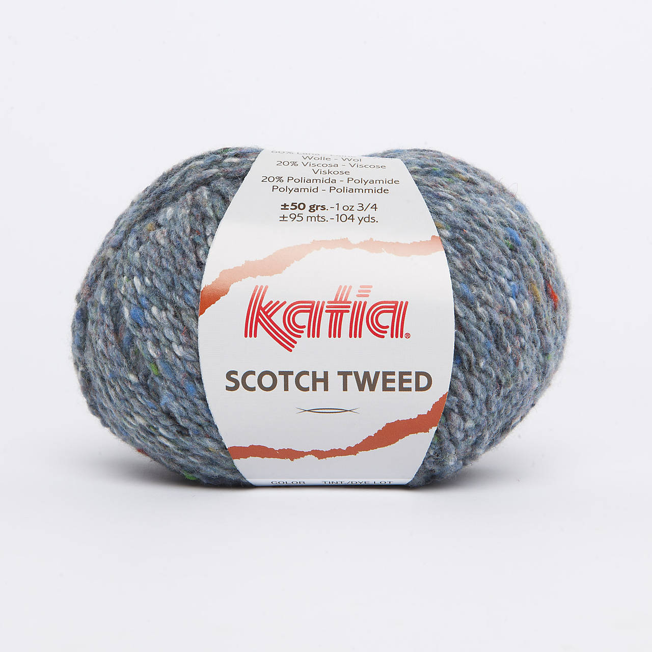 Priadza KATIA Scotch Tweed (64 svetlá šedá) / ZienkaDomaca - SAShE.sk