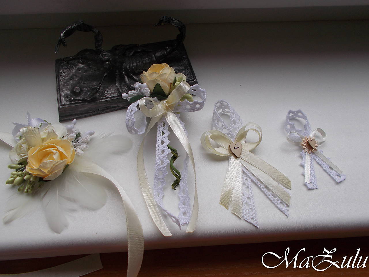 Svadobné pierko Vintage XV. / MaZulu - SAShE.sk