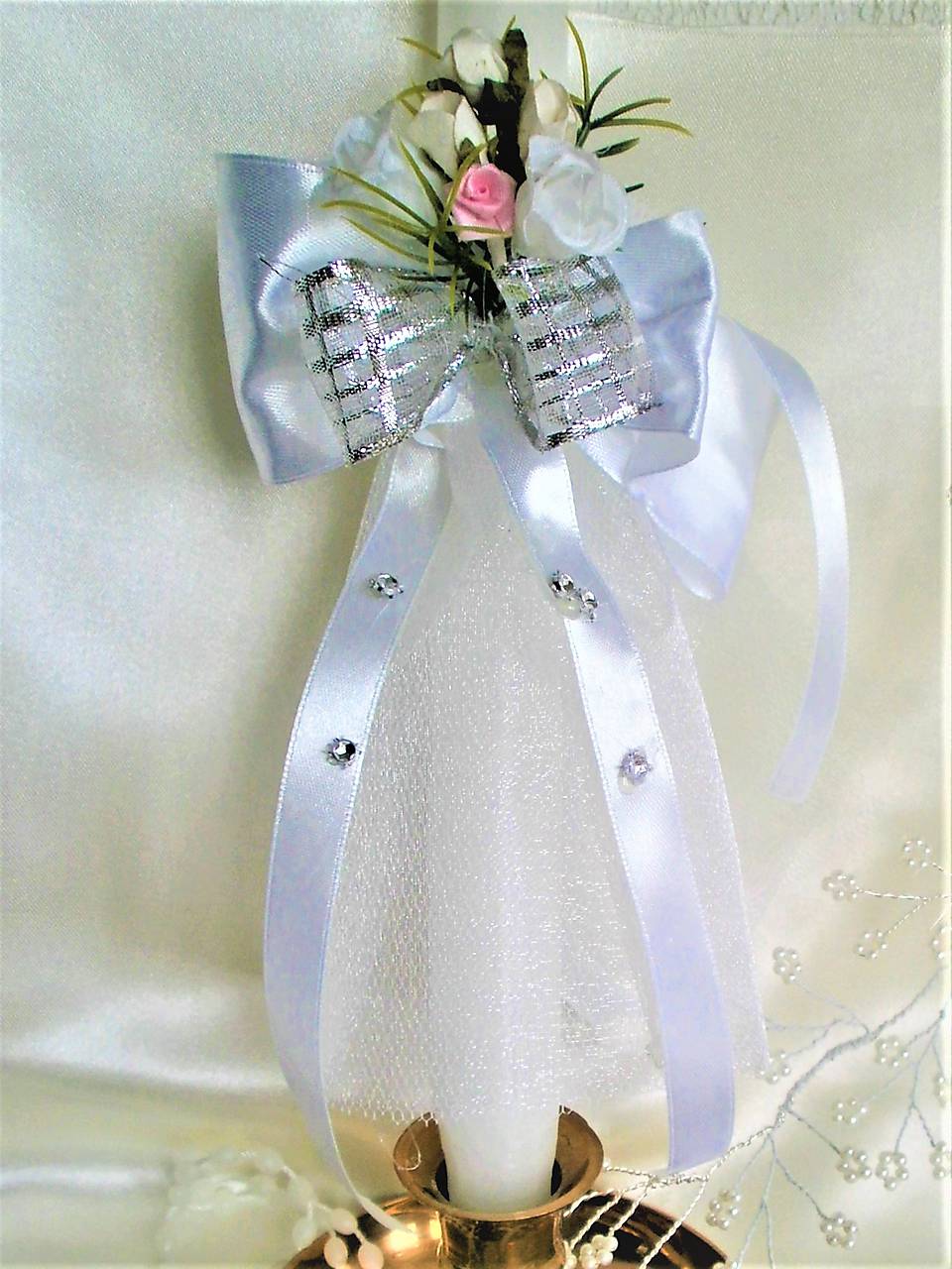 Ozdoba na sviečku-prvé sväté prijímanie / marta47 - SAShE.sk