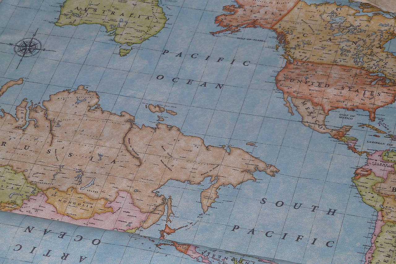 Látka Svetová mapa / SlovAB - SAShE.sk