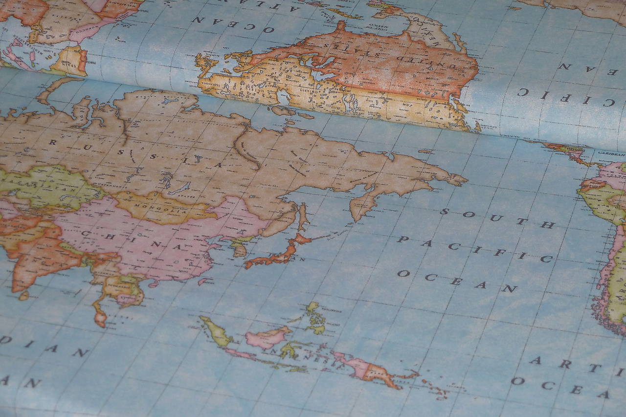 Látka Svetová mapa / SlovAB - SAShE.sk