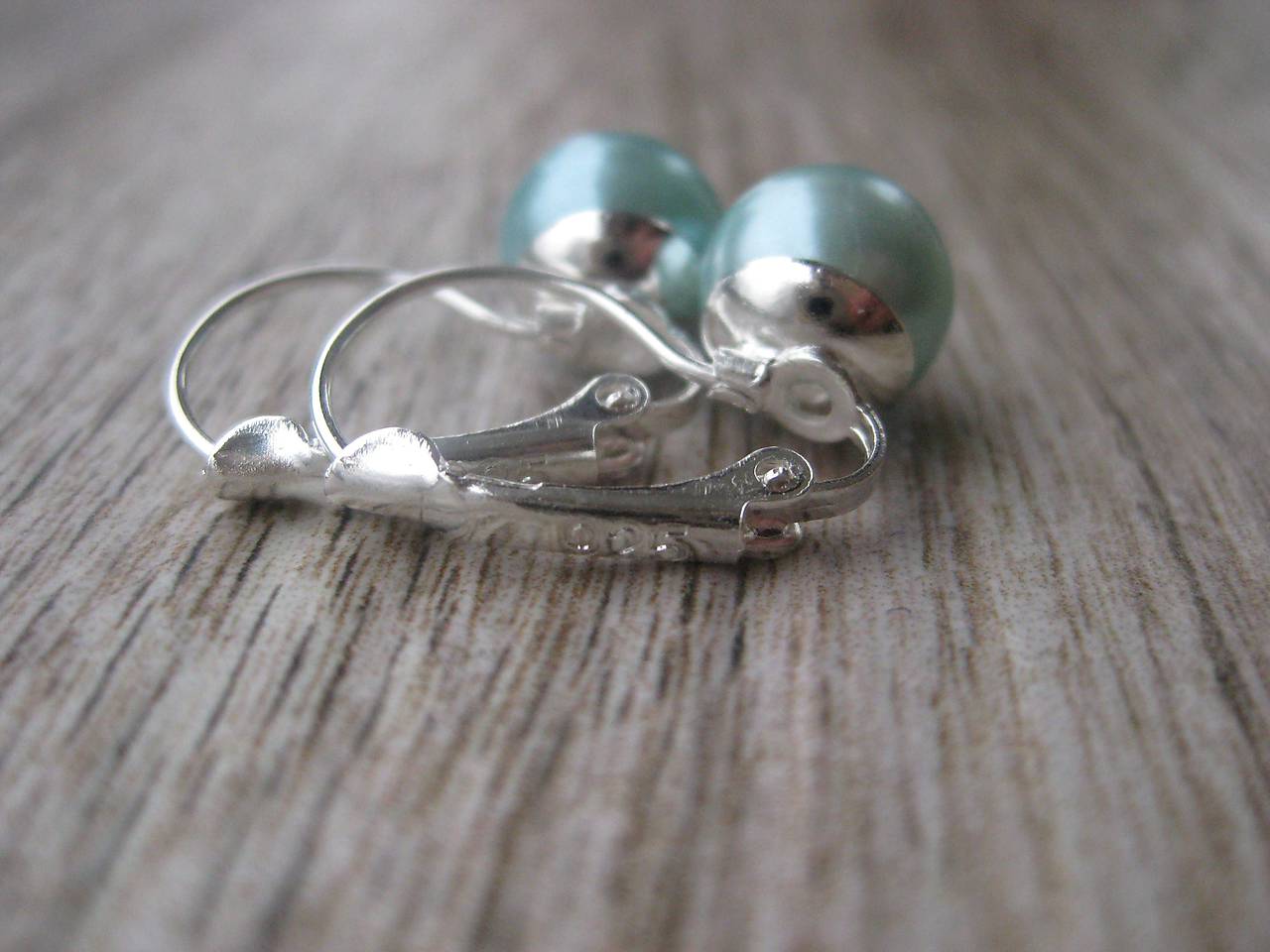 Perly visiace - striebro 925 (Svetlo modré perly, č.1791) / TARRA ...