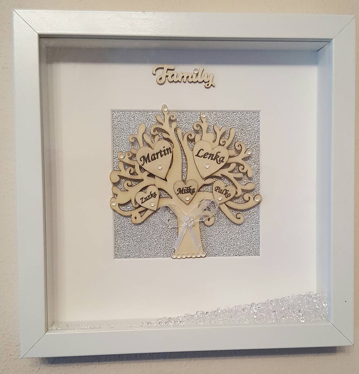 3d Svadobný Rodinný strom / rodostrom / rodokmeň obraz (Čierna ...