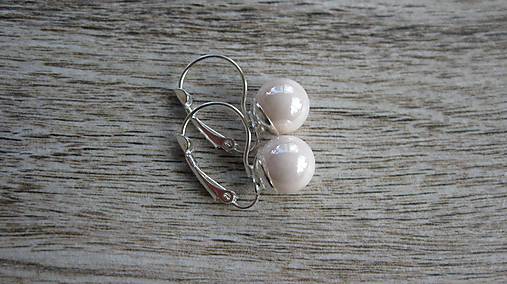 Perly visiace - striebro 925 (Svetlo marhulkové guličky č. 1984 ...