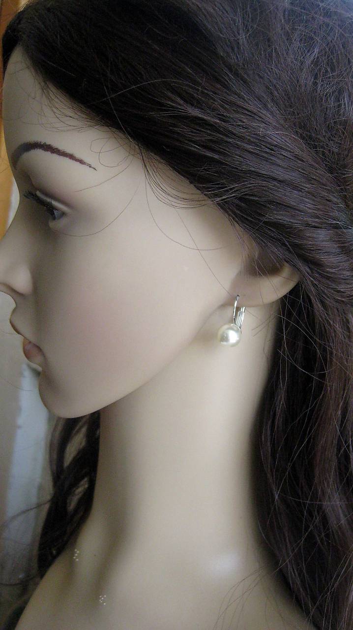 Perly visiace - striebro 925 (Smotanové Ivory perly č.1983) / TARRA ...