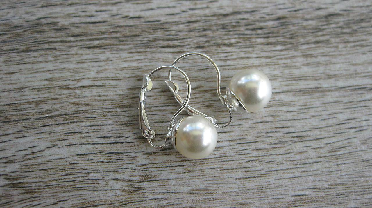 Perly visiace - striebro 925 (Smotanové Ivory perly č.1983) / TARRA ...