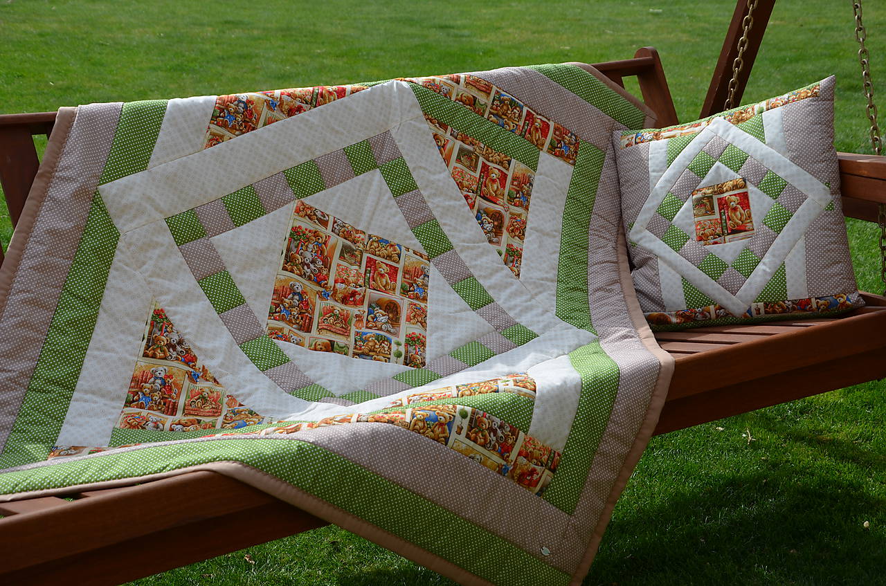 Prikrývka do detskej izby / ELEANOR-patchwork - SAShE.sk