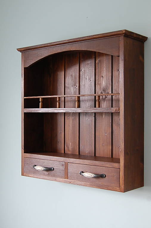 Polica Tallisa (Orechová lazúra) / drevowintage - SAShE.sk