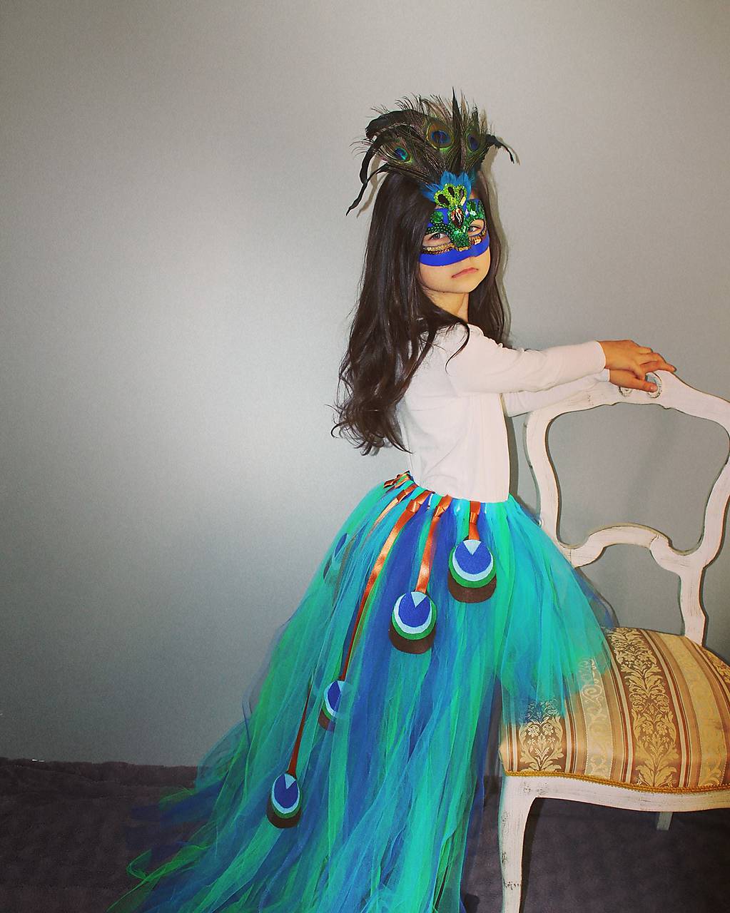 Samostatna sukna páv (140) / topbabybutik - SAShE.sk