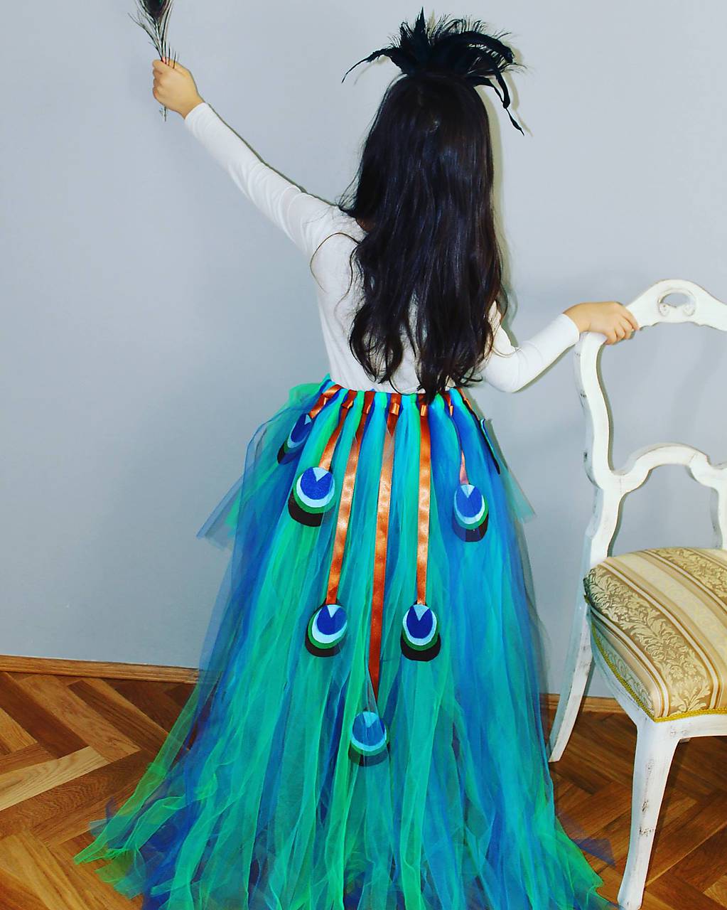 Samostatna sukna páv (140) / topbabybutik - SAShE.sk