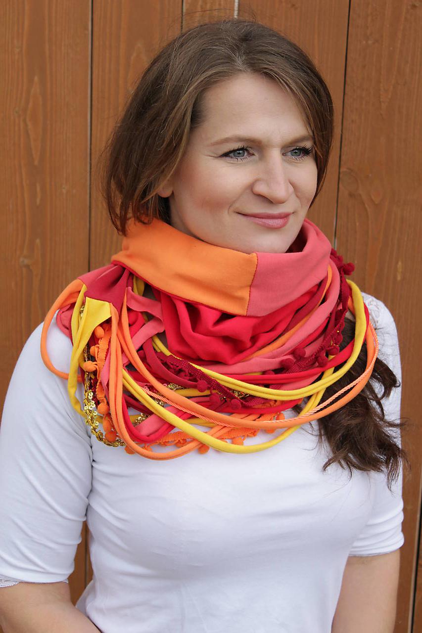 DOJČIACI ŠÁL - oranžová / Zmatla - SAShE.sk