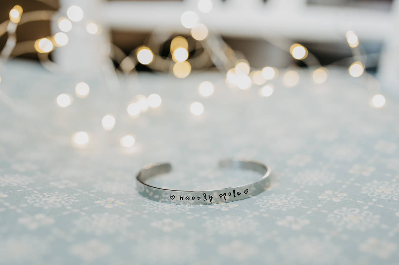 Oceľový náramok s vlastným textom / rucickovo - SAShE.sk