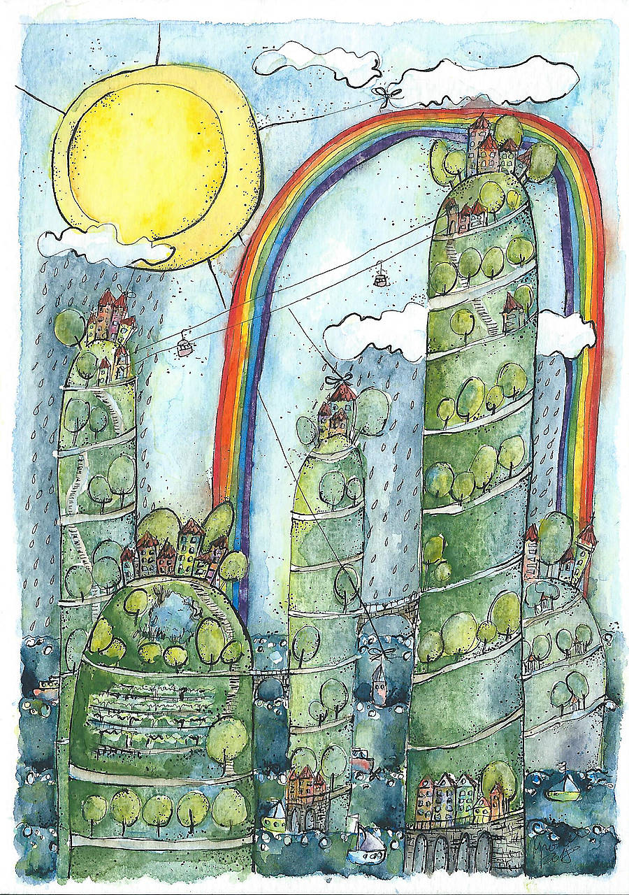 Dúhová krajina / vyvarose - SAShE.sk