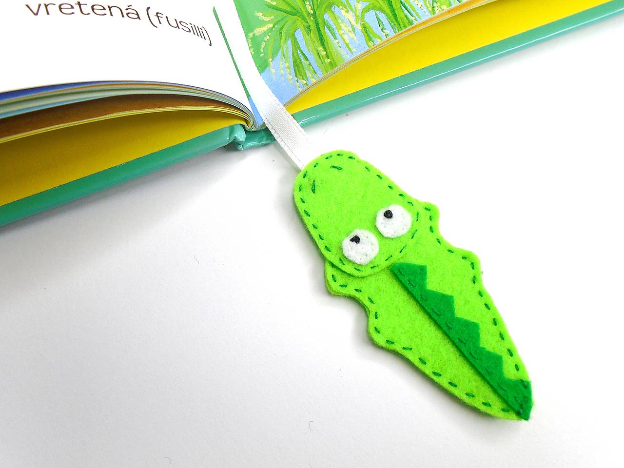 Záložka do knihy pre deti (Krokodíl) / Mary_Handmade - SAShE.sk