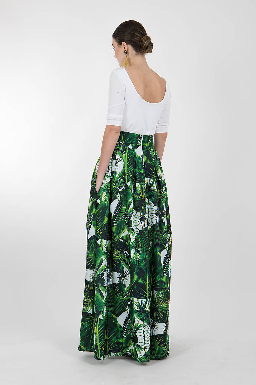 ZĽAVA - MIESTNA DÁMSKA MAXI SUKŇA BOTANIC (S) / LOCO - SAShE.sk