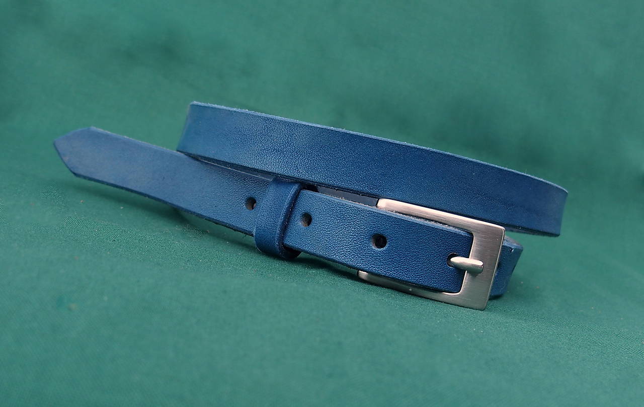 Tenký opasek modrý / Konciny - SAShE.sk