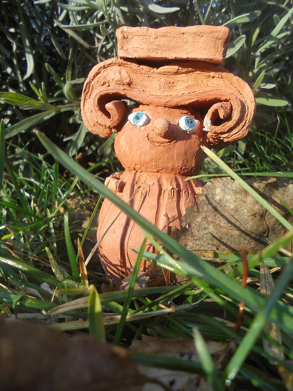 Iónsky antický stĺp -- svietnik, keramika / Momino - SAShE.sk