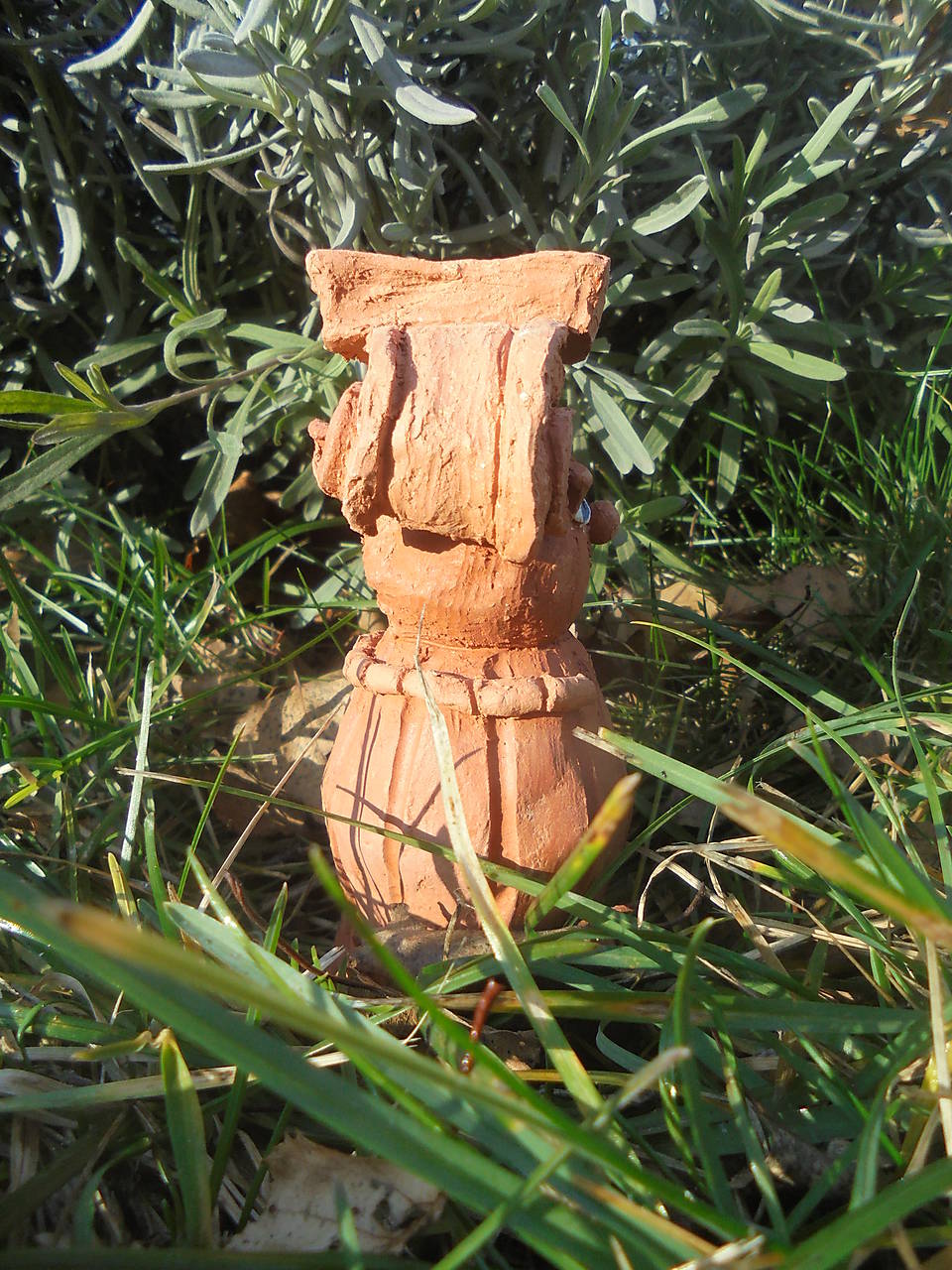 Iónsky antický stĺp -- svietnik, keramika / Momino - SAShE.sk