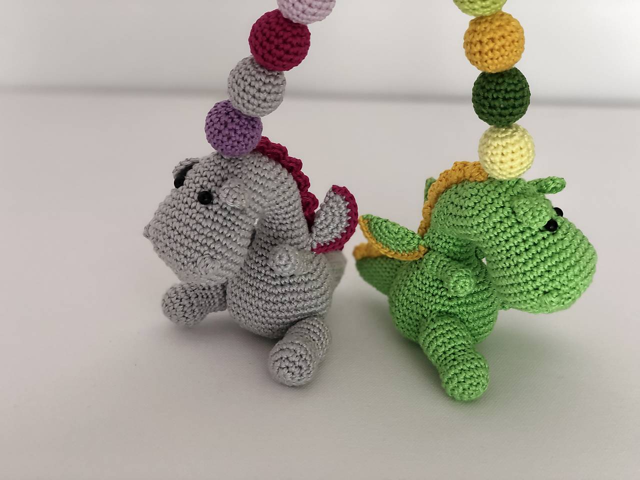 Háckovaná hrkálka Dragon / Crochet rattle Dragon / danmarible - SAShE ...