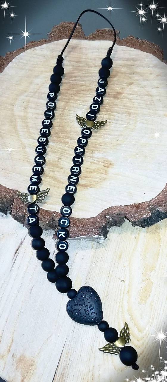 Prívesok alebo amulet do auta na želanie s textom menom alebo dátumom ...