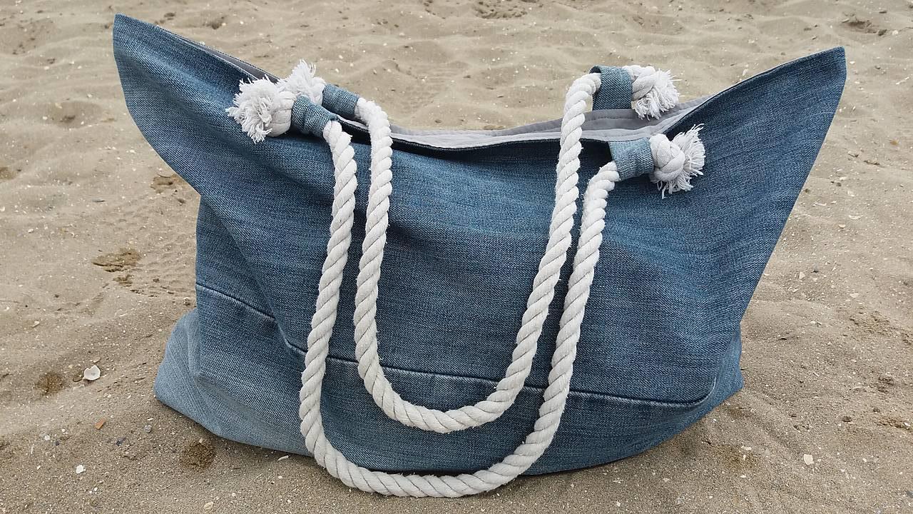 Riflova plazova taska XXL / SilviaDesign - SAShE.sk