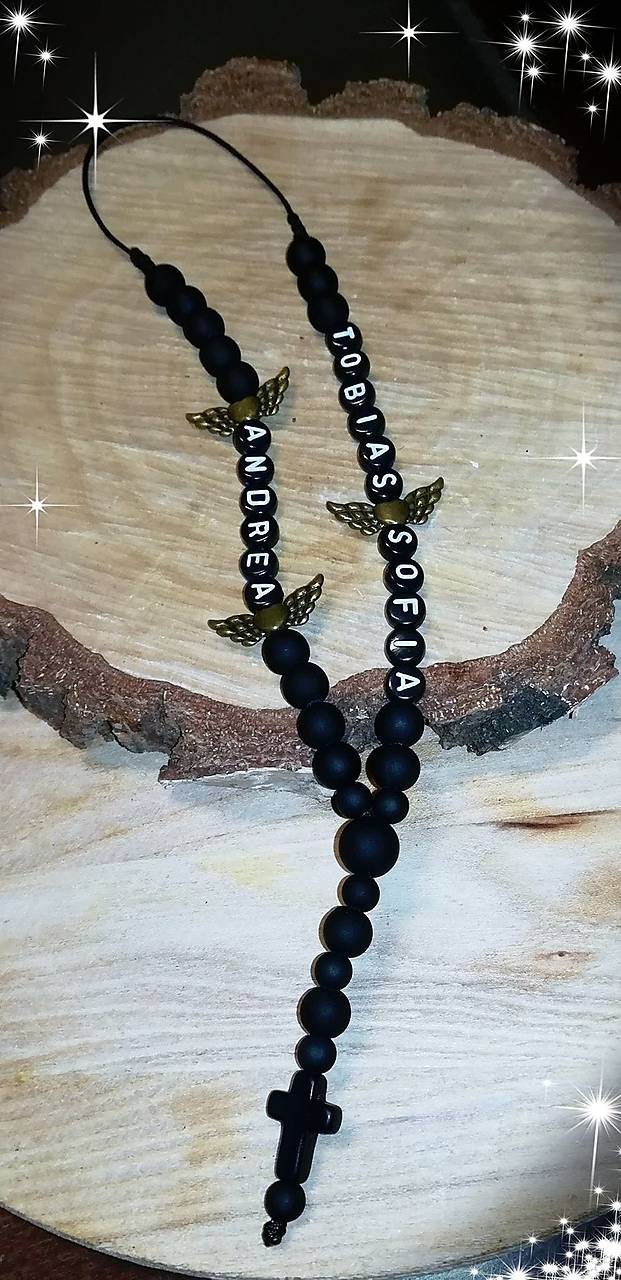 Prívesok alebo amulet do auta na želanie s textom menom alebo dátumom ...