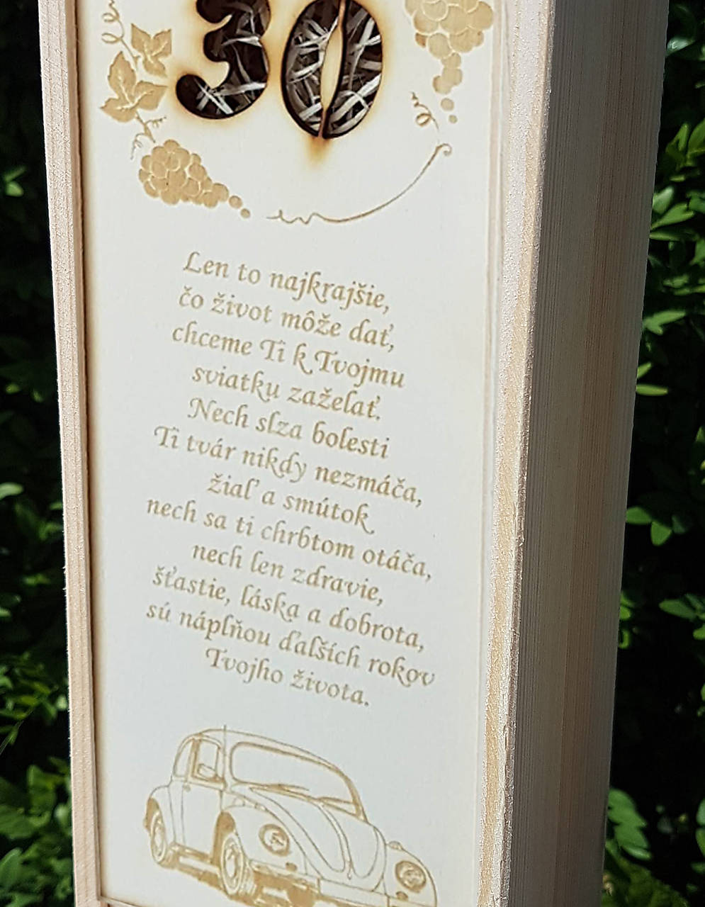 Auto chrobák obal na vínko / LYMFY - SAShE.sk